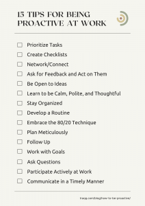 How to Be Proactive at Work: 15 Effective Tips | Traqq Blog