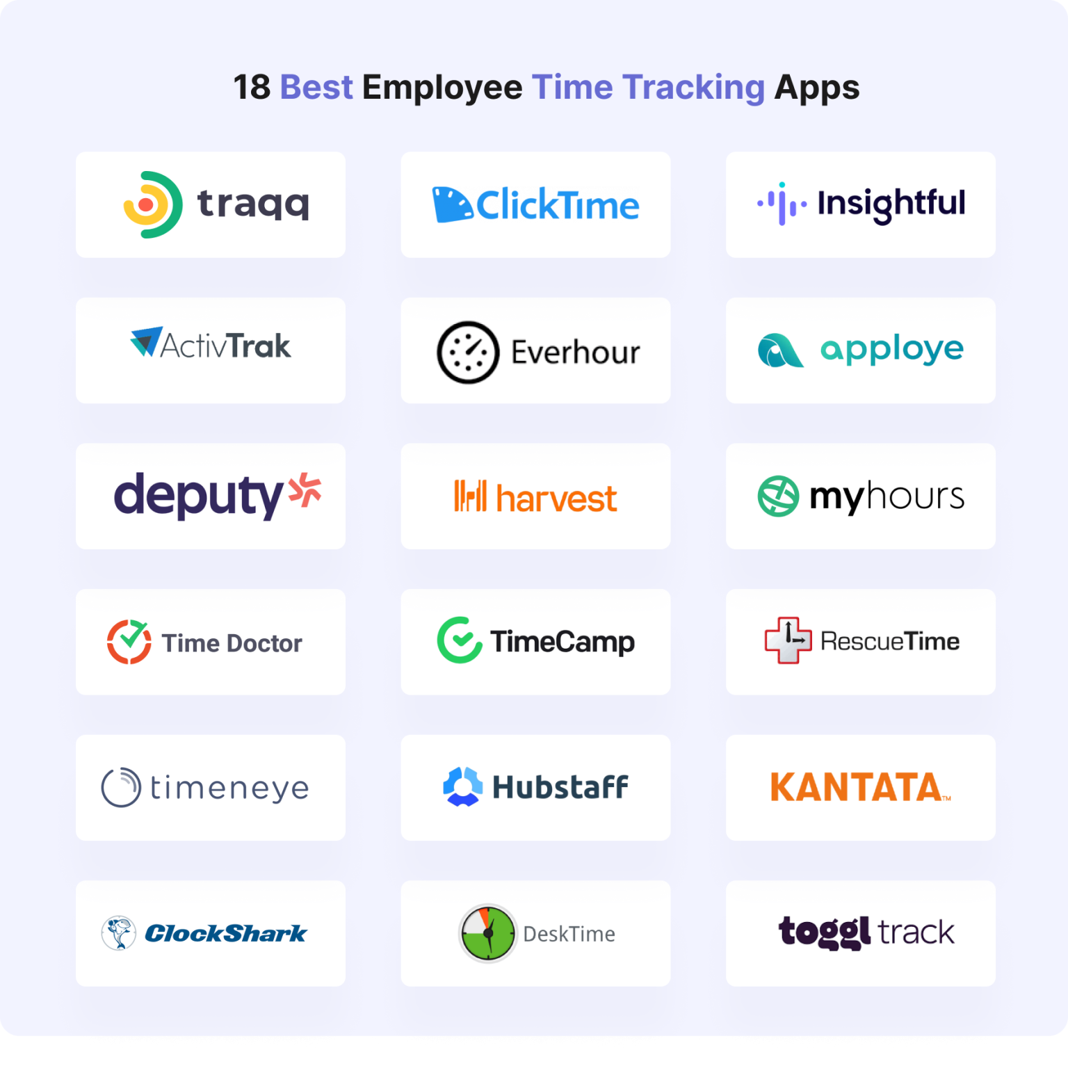 18 Best Employee Time Tracking Apps in 2024