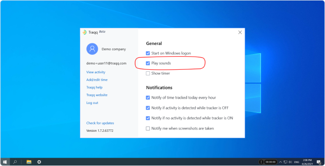 Desktop app preferences and settings - Traqq FAQ - Traqq